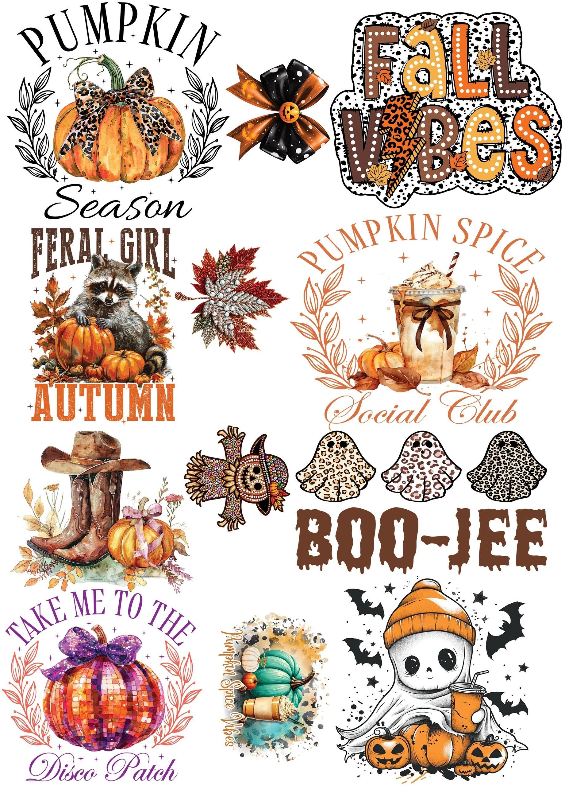 FALL PRE-MADE GANG SHEET – Pixel Perfect World