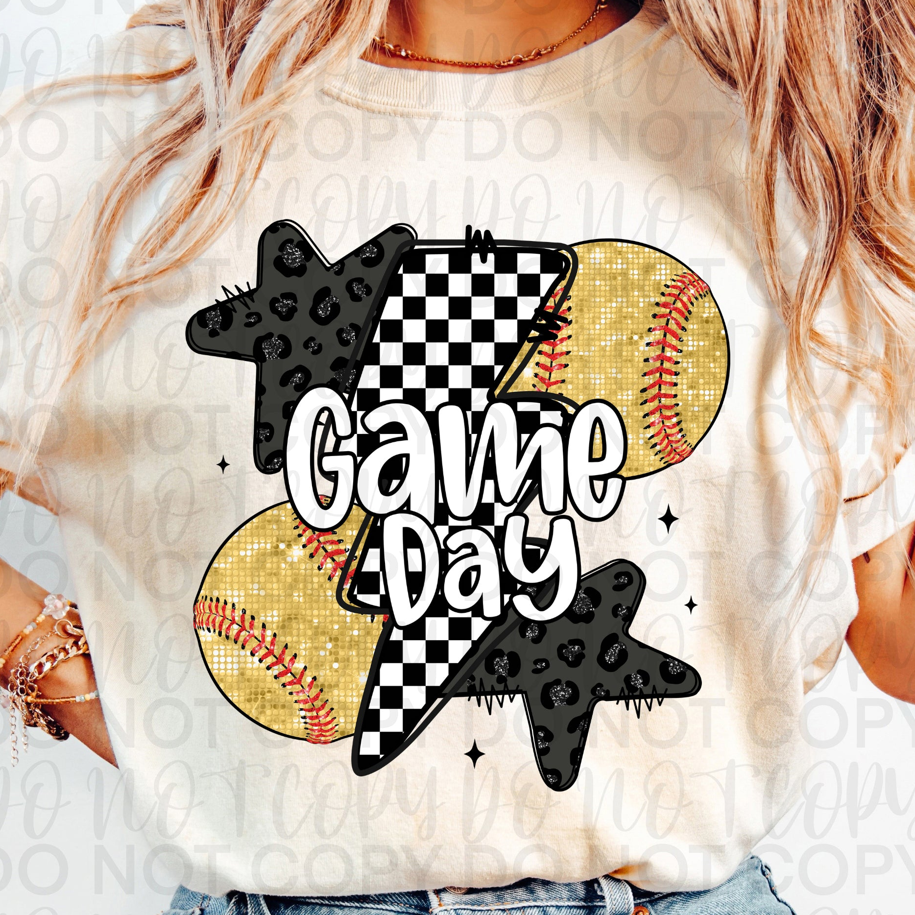CHECKERED CHEETAH GAME DAY SOFTBALL – Pixel Perfect World